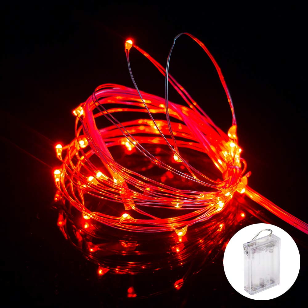 32.8ft 100 LED Christmas String Lights Fairy Copper Wire Decorative ...