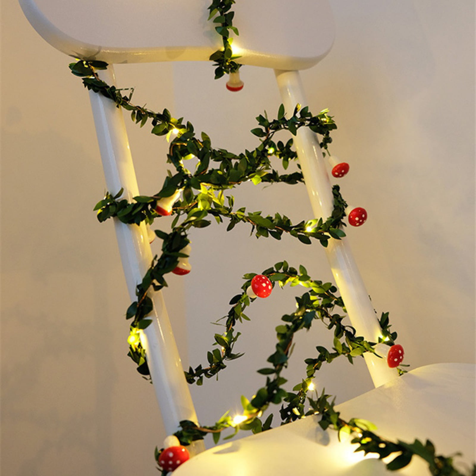 32.8ft 100 LED Solar Fairy Lights with Artificial Ivy Leaves, Solar ...