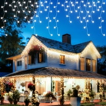 Icicle String Lights, 50FT 500 LED, Indoor & Outdoor Home Decoration ...