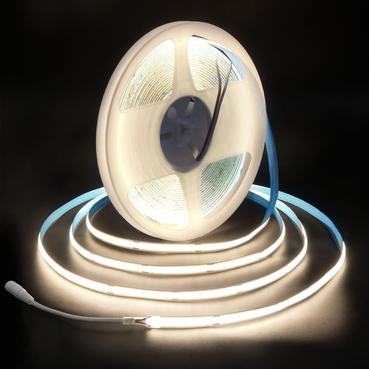32.8ft COB LED Strip Light Natural White 4000K Flexible Super Bright ...