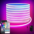 32.8ft LED neon YANTONs with Remote APP Control IP65 Waterproof ...