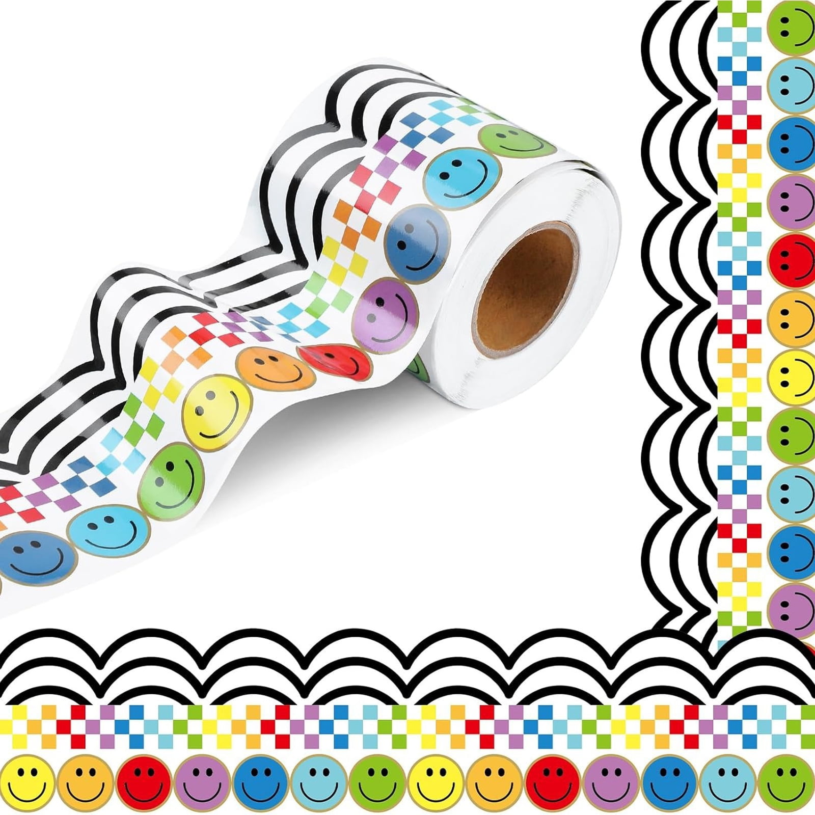 32.8ft Smiling Face Border Trim Notice Board Sticker Bulletin Board ...
