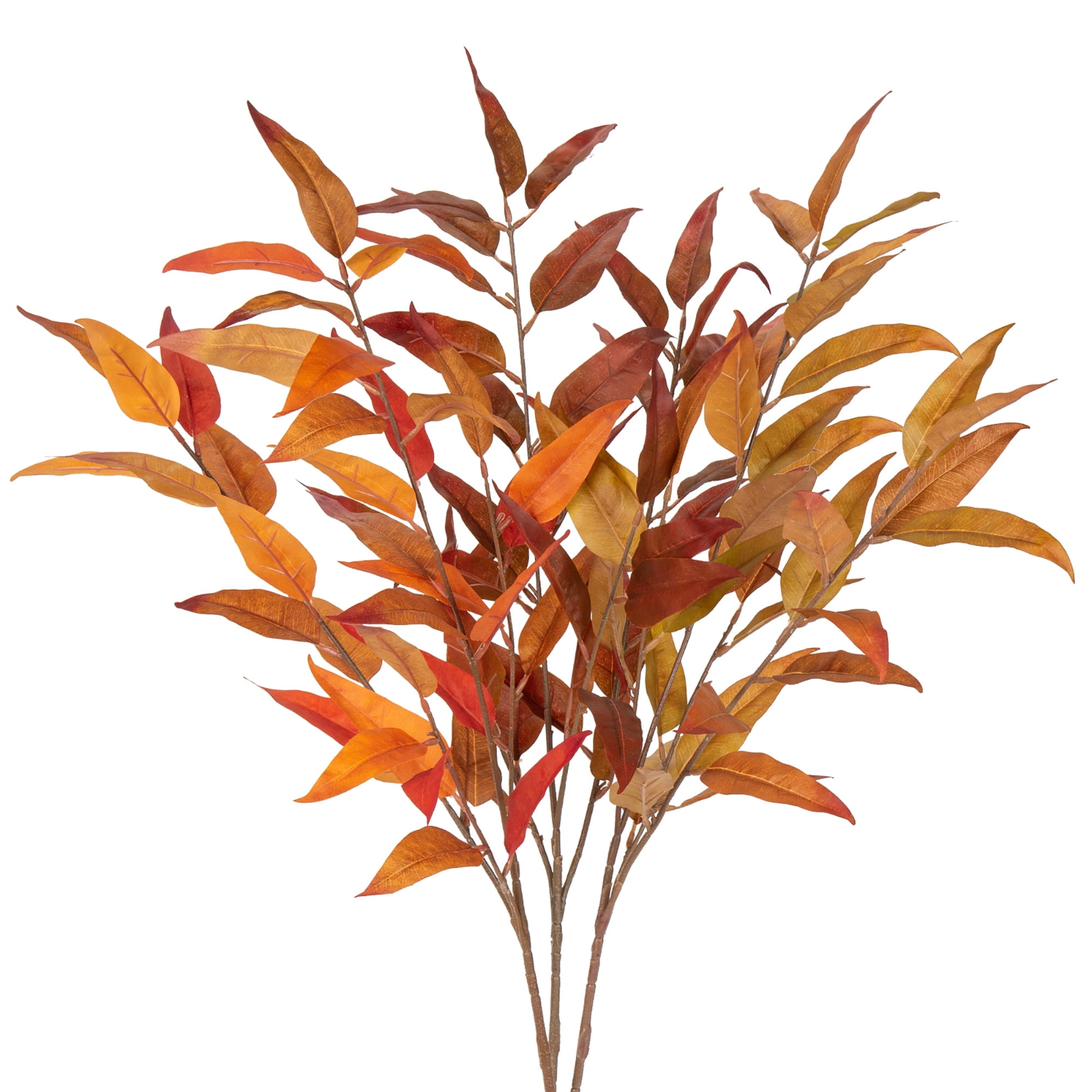 32"Artificial Eucalyptus Fall Leaves Branches Autumn Floral ...
