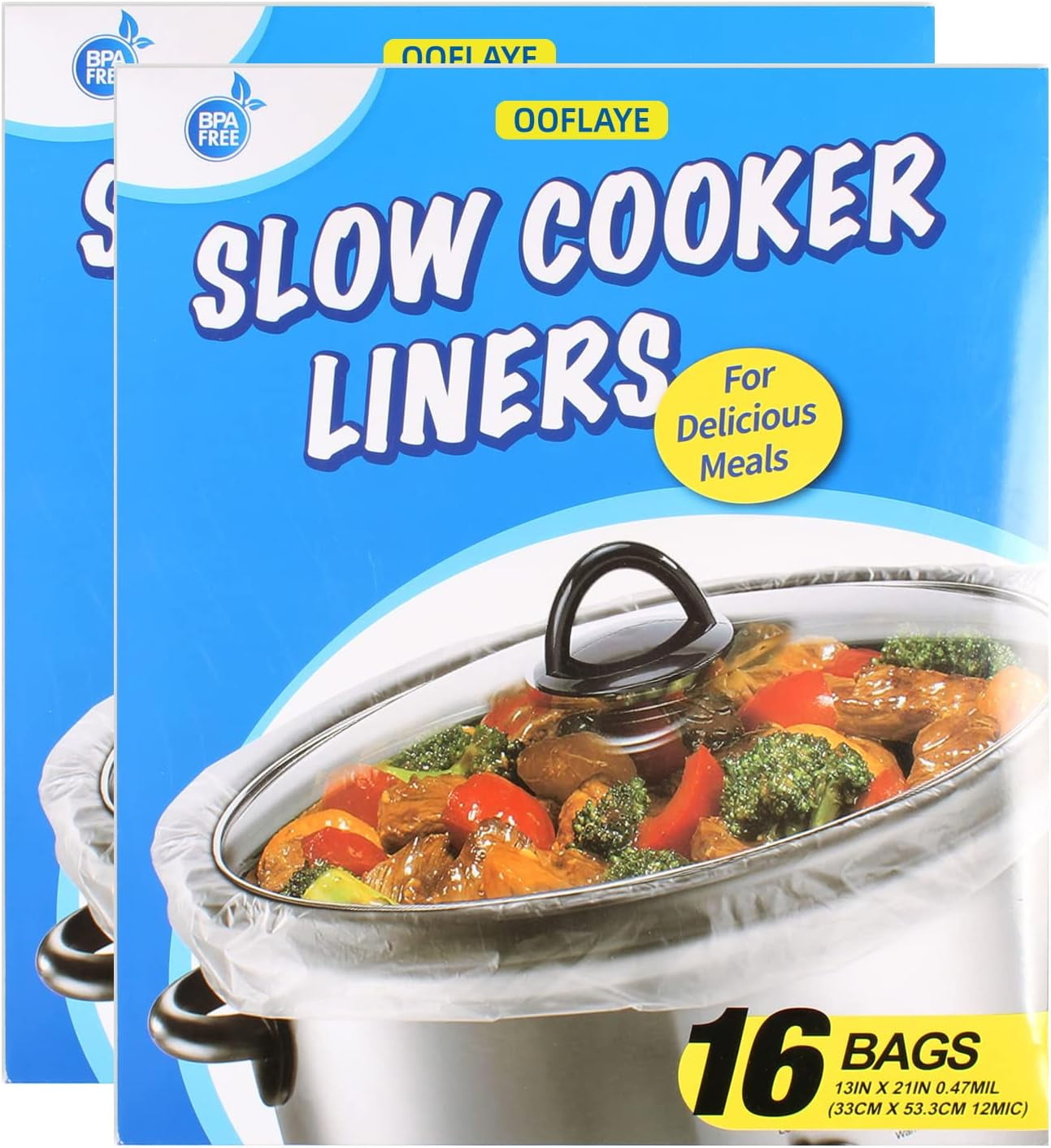 32 Bags Slow Cooker Liners, Disposable Multi Use Cooking Bags,Large ...