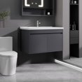 32'' Bathroom Vanity with Sink Combo, Wall Mounted Floating Bathroom ...