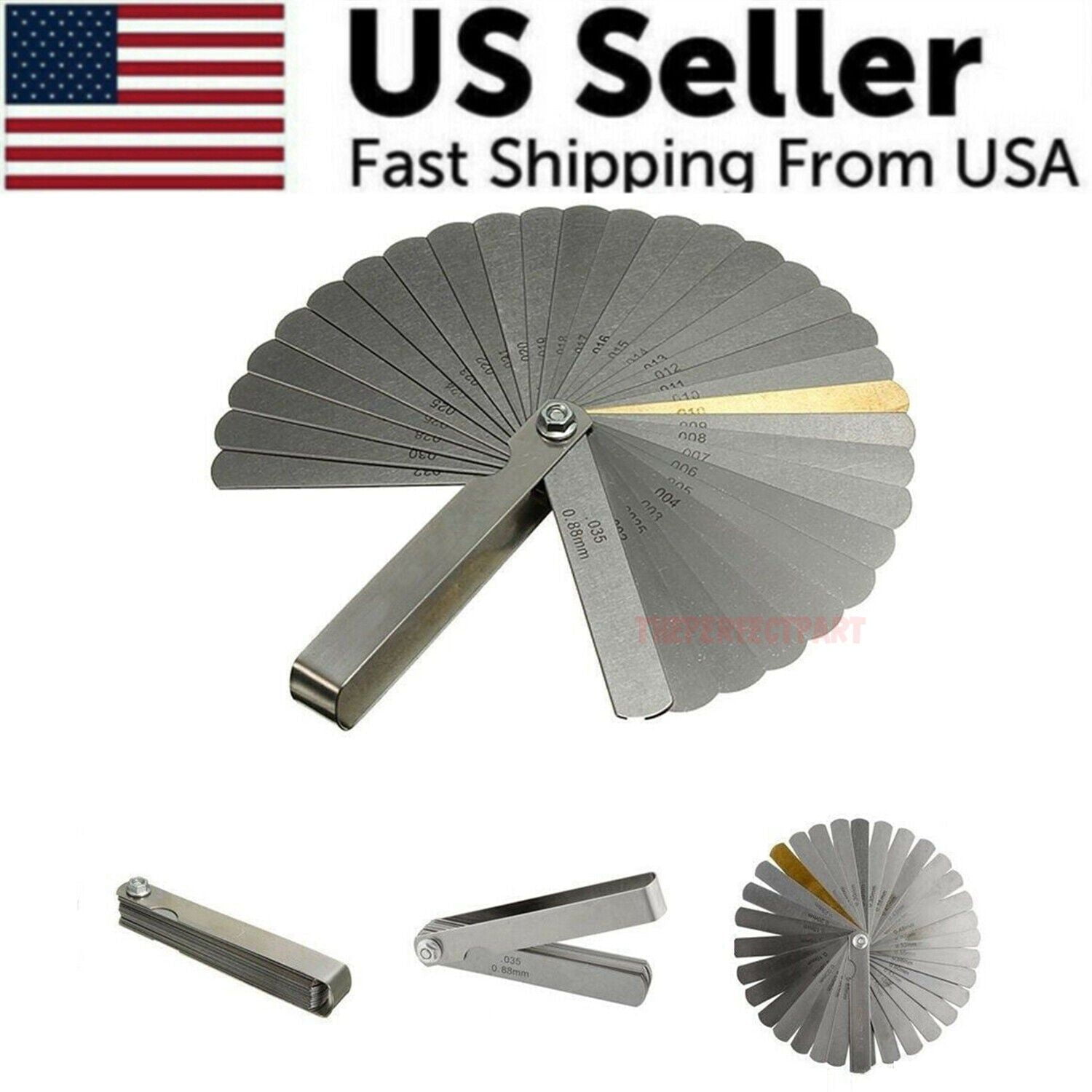 32 Blade Feeler Gauge Dual Reading Combination Feeler Gauge Metric ...