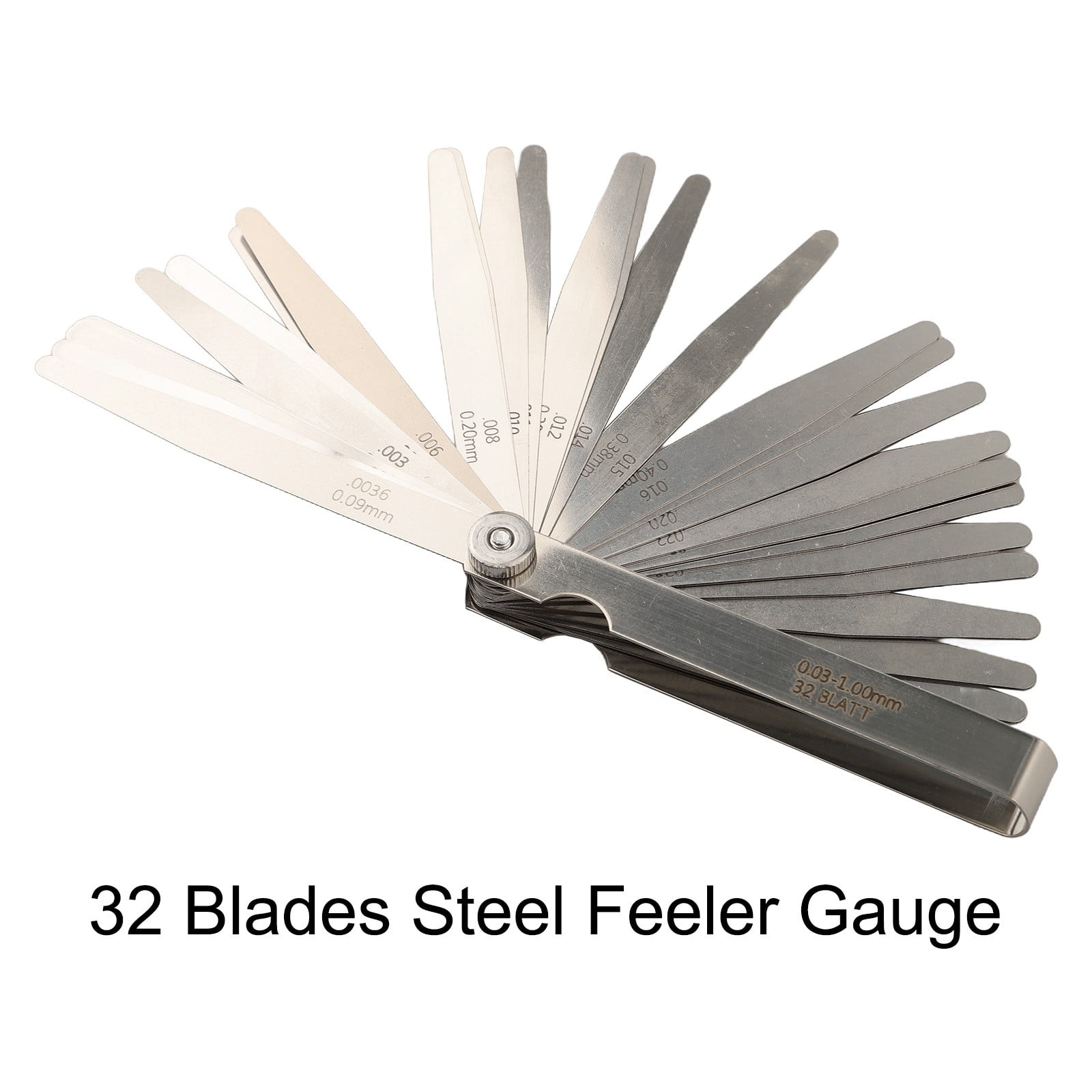 32 Blades Feeler Gauge Dual Marked Feeler Gauges Perfect For Engines Wide Application Hardened ...