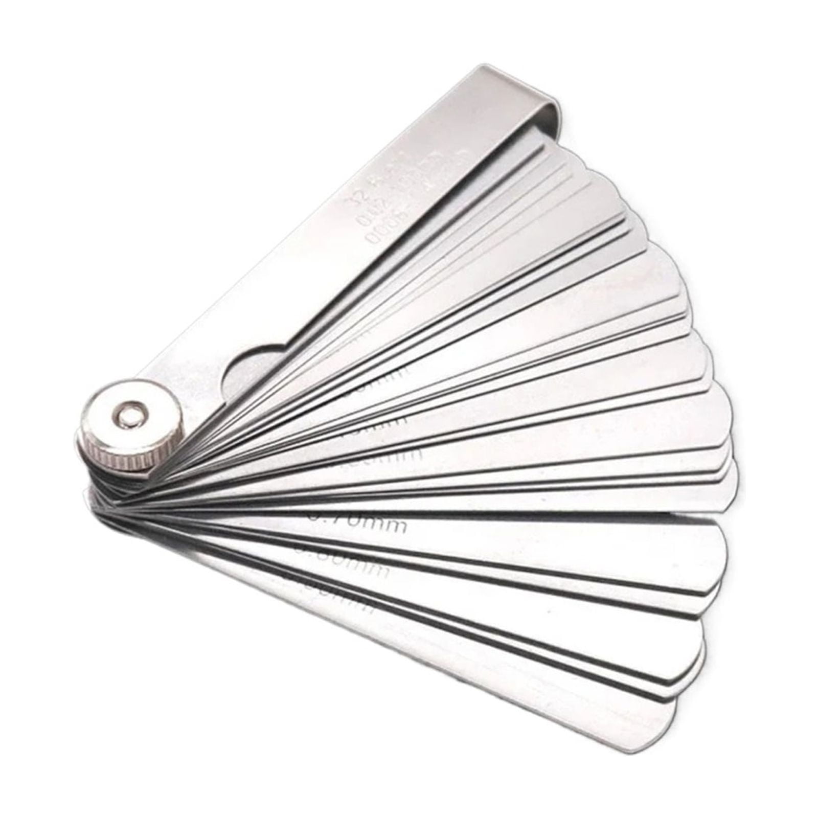 32 Blades Feeler Gauge Stainless Steel Metric 0.02-1.00mm Gap Feeler ...