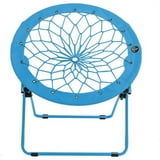 32" Bunjo Woven Bungee with Metal Base Folding Chair, Blue - Walmart.com
