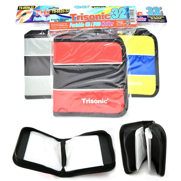32 CD Holder DVD Case Storage Wallet Disc Organizer Book Media Music ...