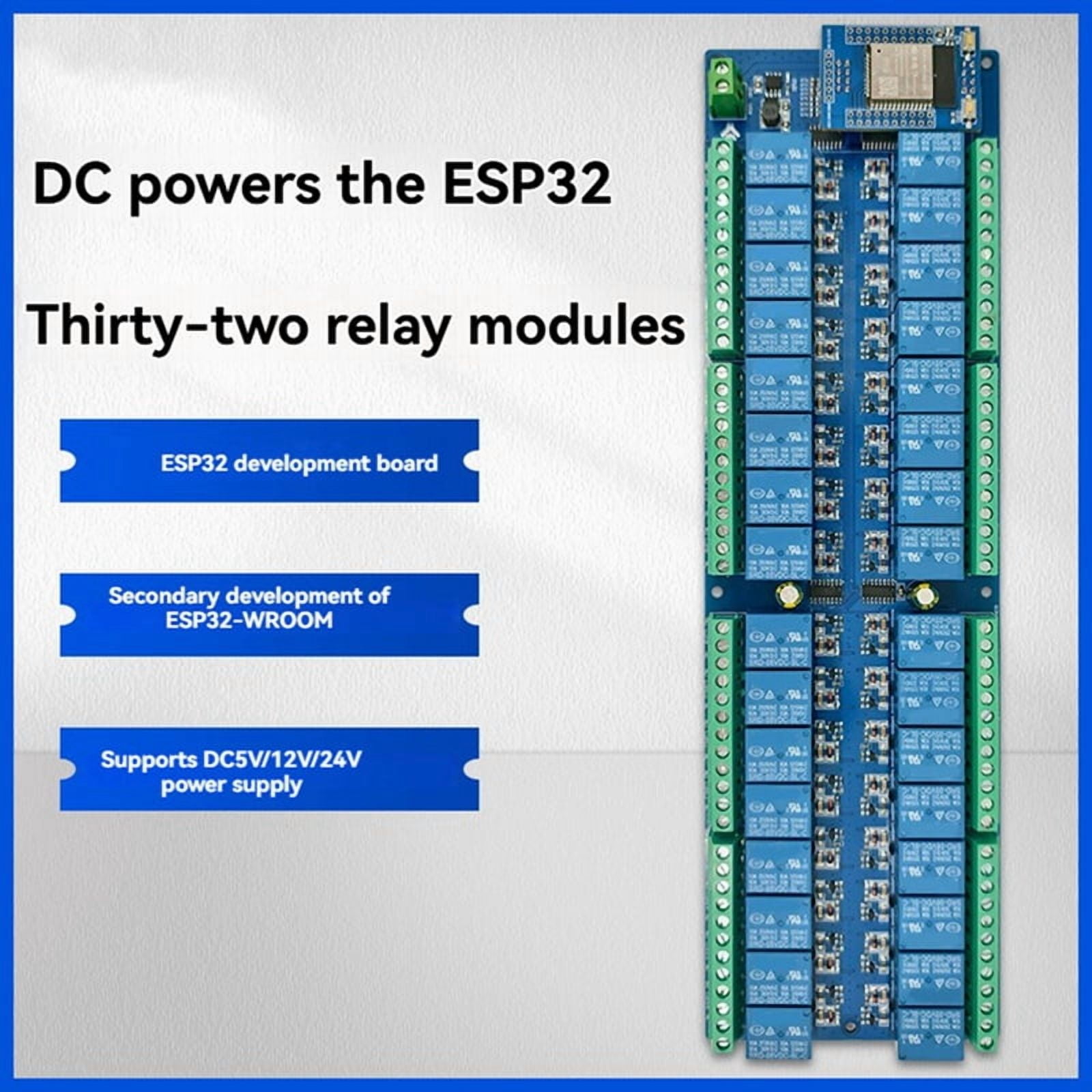 32 Channel Relay Module Development Board DC Power Supply WIFI ...