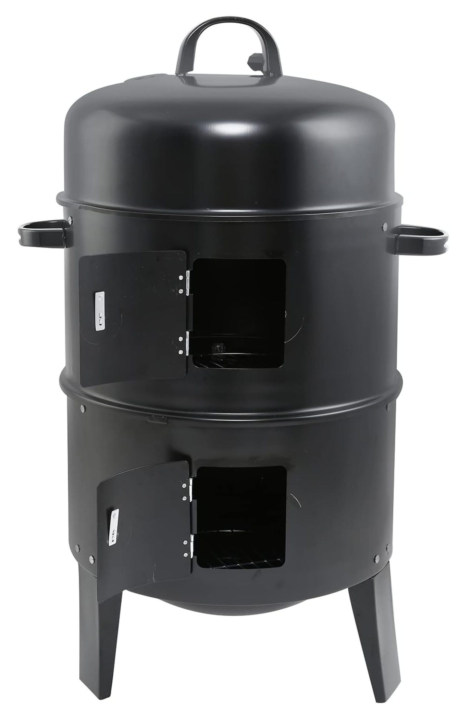 32" Charcoal Smoker BBQ Grill, 3IN1 Outdoor Vertical Smoke Portable ...