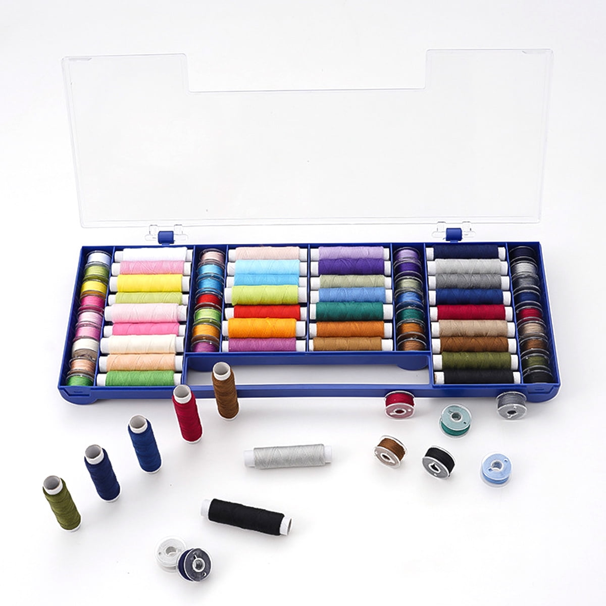 32 Color 64 Sewing Thread Kit Storage Box Sewing Machine Accessories ...