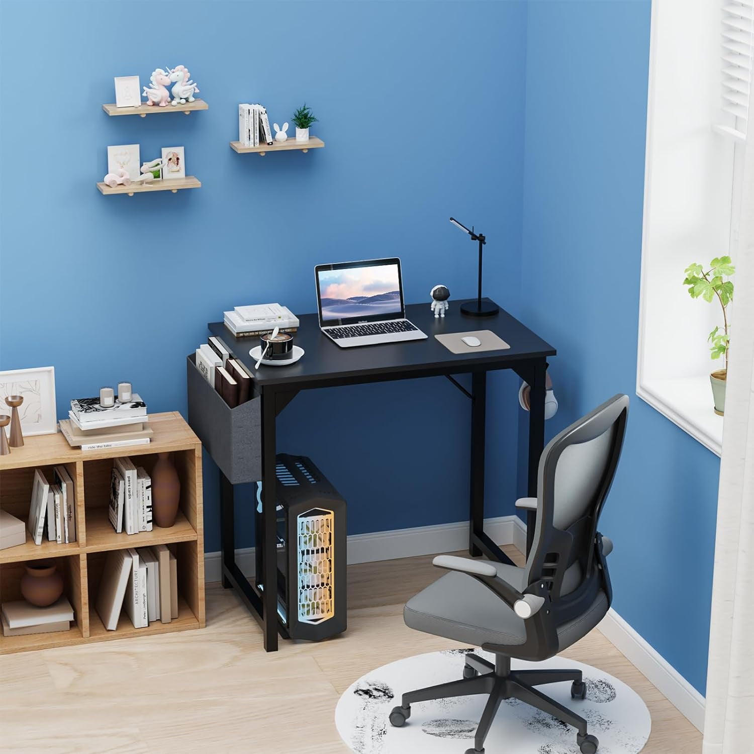 ‌32" Compact Modern Desk - Minimalist Home Office & Study Table (Solid ...