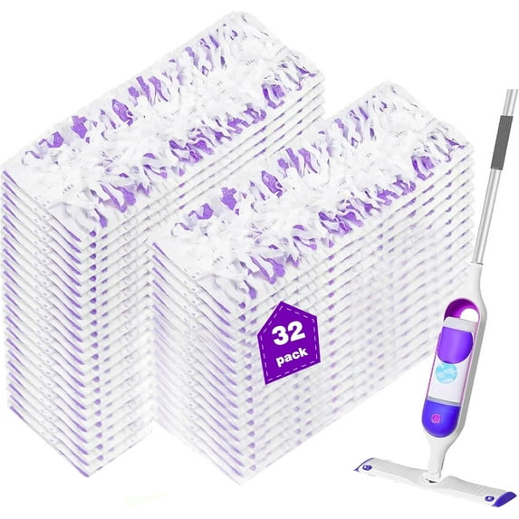 32 Count Disposable Power mop Refills for PowerMop Multi-Surface Mop ...