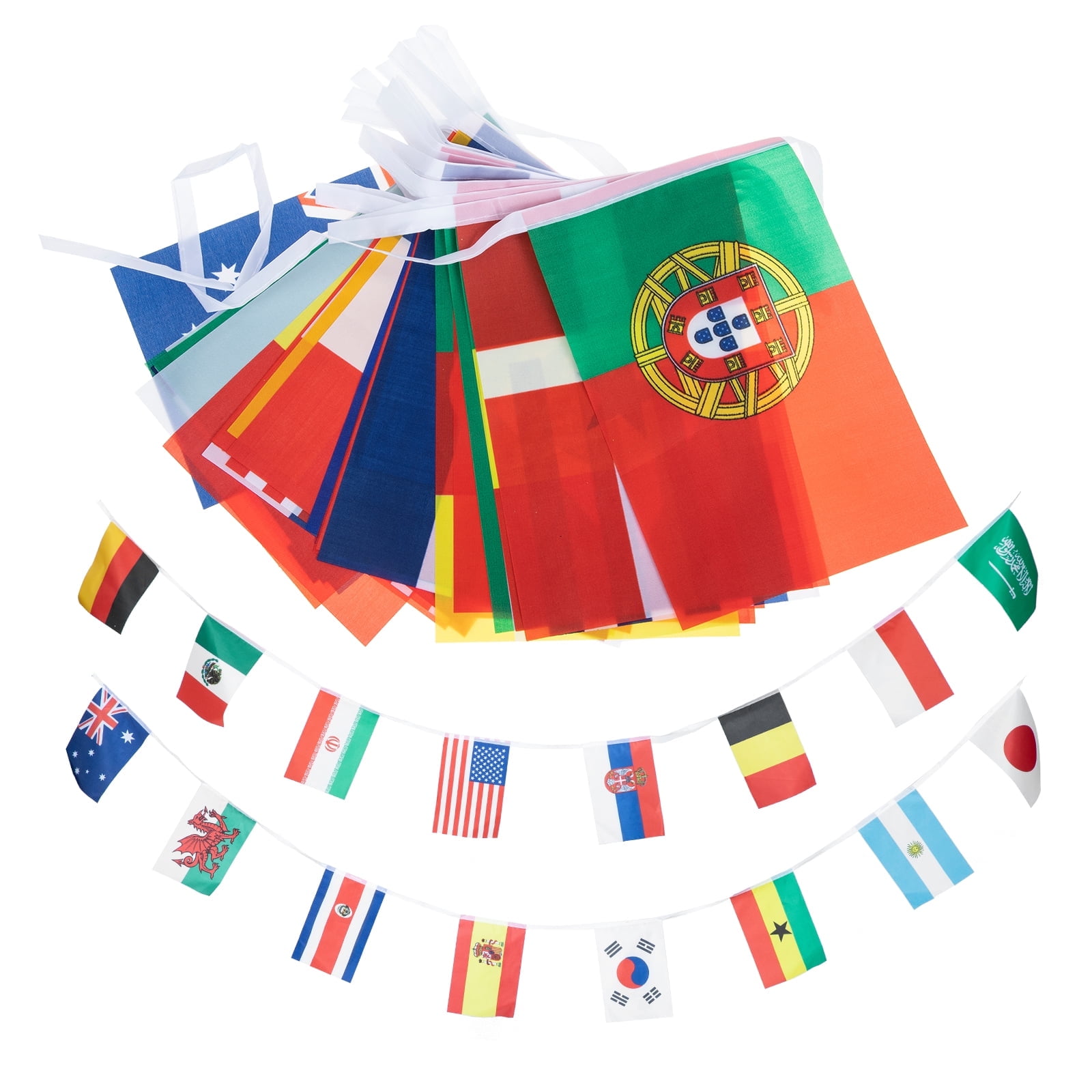 32 Countries String Flag String Flag Banner Polyester International ...