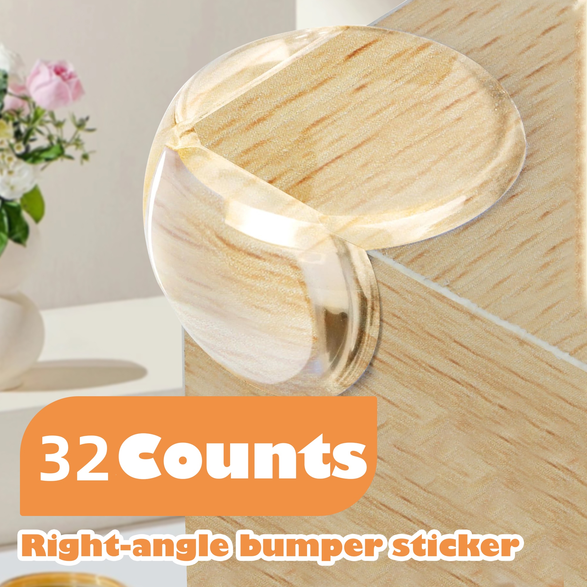 32 Counts Baby Proofing Corner Protector,Round Baby Proof Bumper for ...