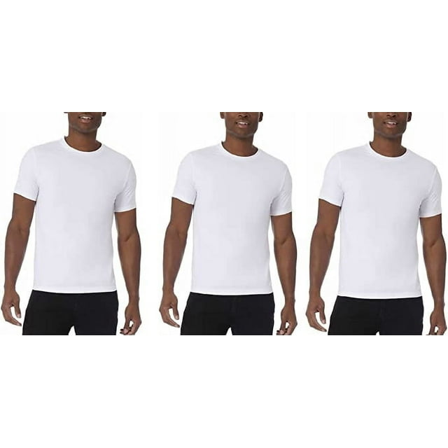 32 DEGREES Cool Men's 3 Pack Short Sleeve Crew Neck T-Shirts XXL White ...
