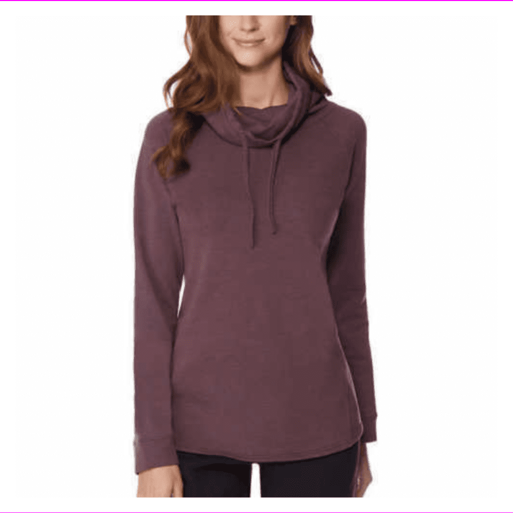 32 DEGREES Ladies' Funnel Neck Top XXL/HEATHER Purple - Walmart.com