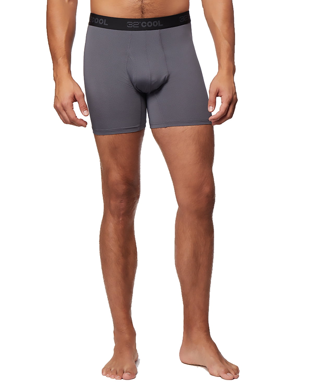 32 DEGREES Mens Active Mesh Boxer Brief, Charcoal, Large - Walmart.com