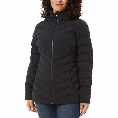 32 DEGREES Women's Full Zip Water Resistant Power Tech Jacket with ...