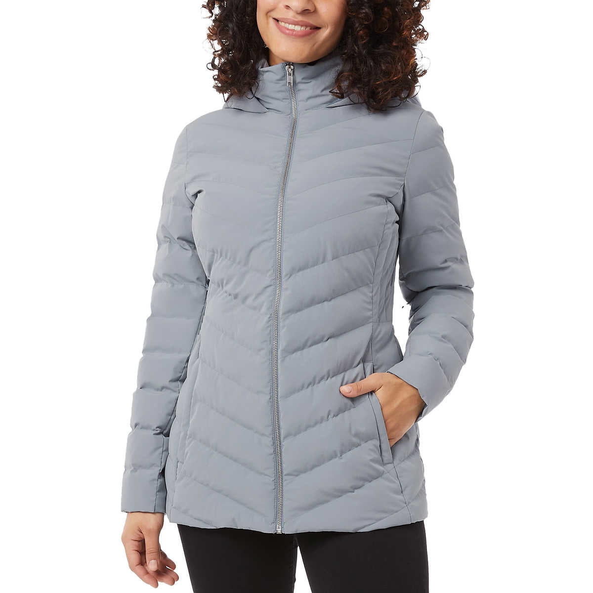 32 DEGREES Plus Size Women's Water Resistant Power Tech Jacket with ...