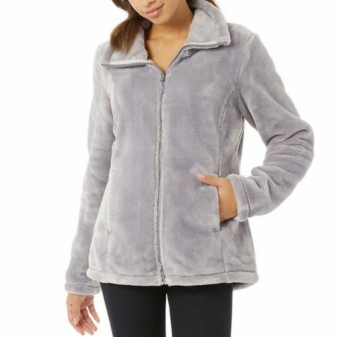 32 DEGREES Womens Front Pockets Plush Jacket - Walmart.com