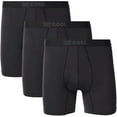 32 Degrees Cool Men's 3-Pack Comfort Mesh Boxer Brief | Black, X-Large ...
