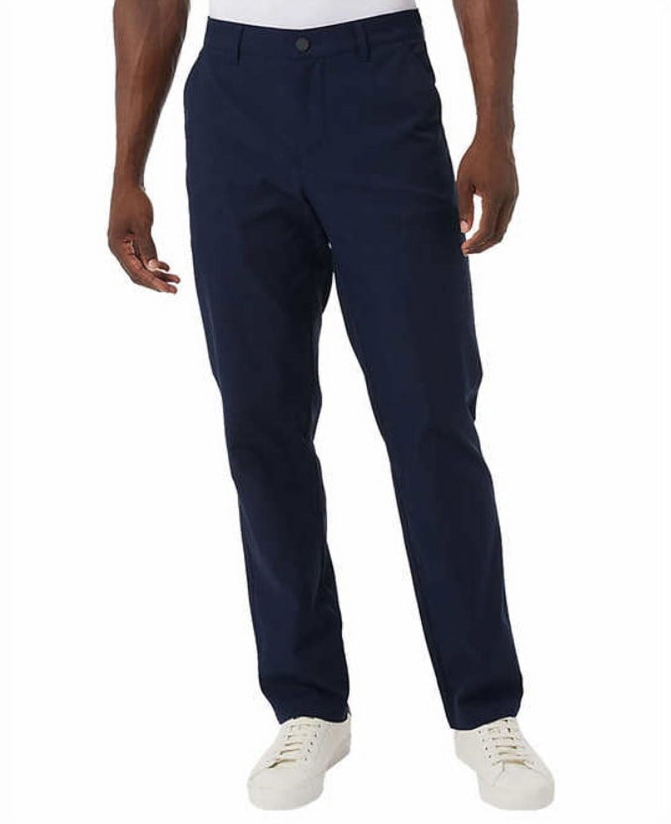 32 Degrees Cool Men's Regular Fit Stretch Soft Touch Pants (Blue, 30W x ...