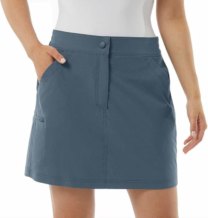 32 Degrees Cool Womens Lightweight Tech Skort Vintage Indigo 2X ...