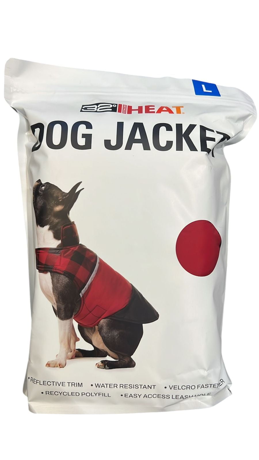 32 Degrees Heat Dog Jacket Reflective Stripe Large - Walmart.com