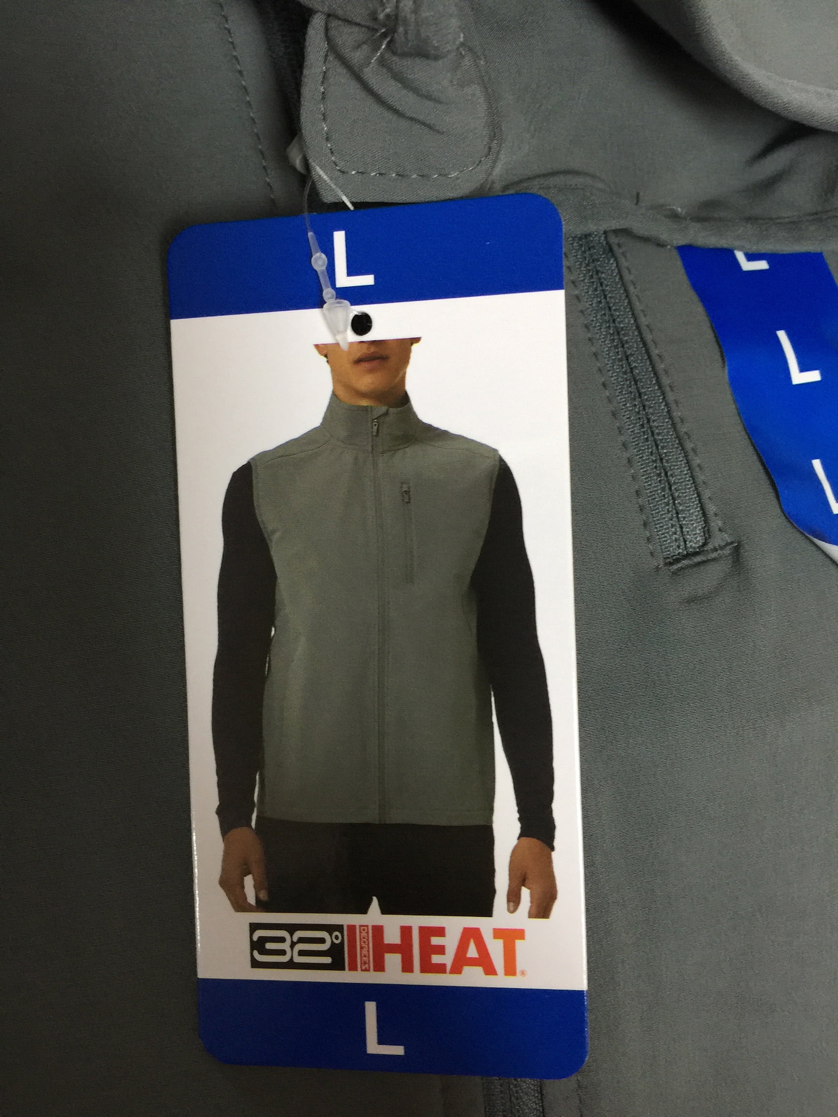 32 Degrees Heat Men's Full Zip Midweight Tech Vest (Green, L) - Walmart.com