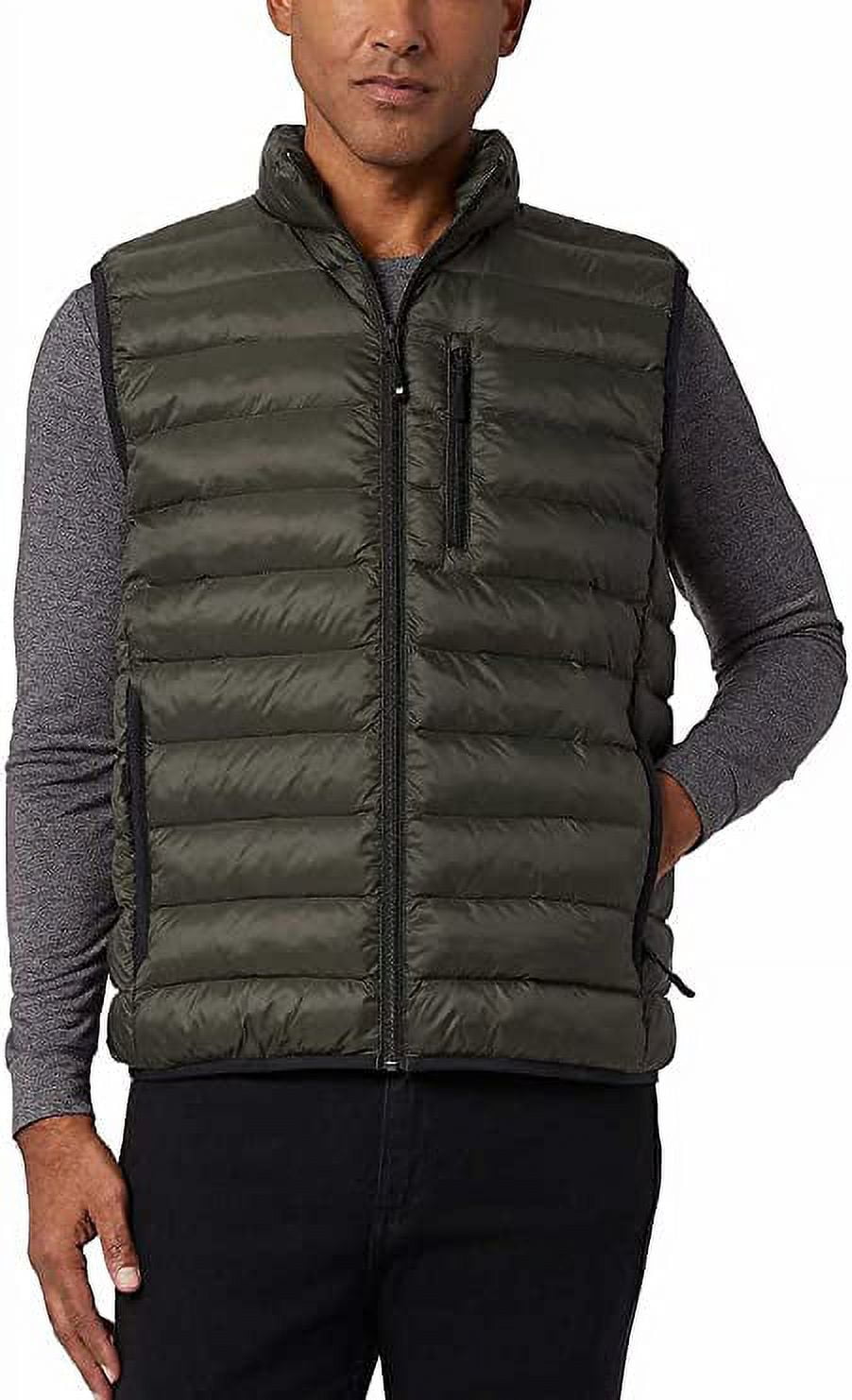 32 Degrees Heat Men's Packable Lightweight Vest (Green, Medium ...
