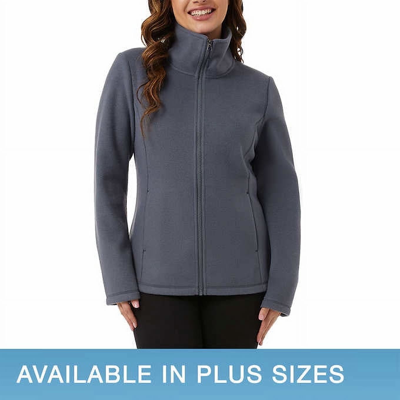 32 Degrees Women's Brushed Faux-Wool Jacket, Blue, Large - Walmart.com