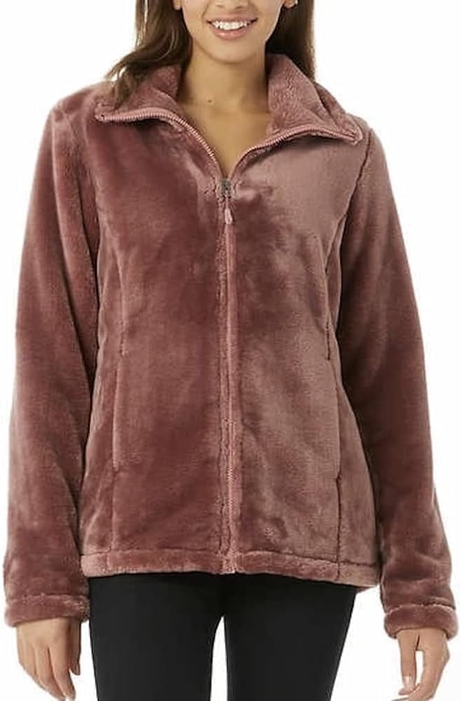 32 Degrees Heat Women's Full Zip Plush Jacket (Sedona Clay, Medium ...