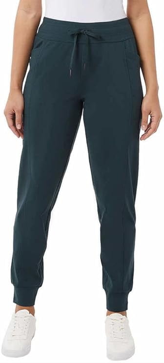 32 Degrees Heat Women's Tech Fleece Jogger Pants ( Deep Peacock, 2X ...