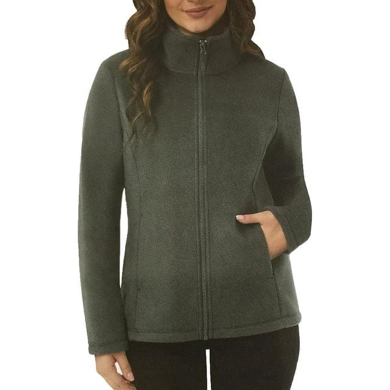 32 Degrees Ladies' Brushed Faux Wool Jacket, Green Small - Walmart.com