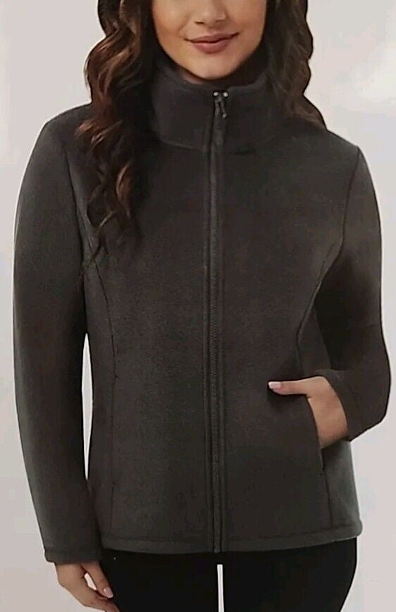 32 Degrees Ladies' Brushed Faux Wool Jacket (Green, XXL) - Walmart.com