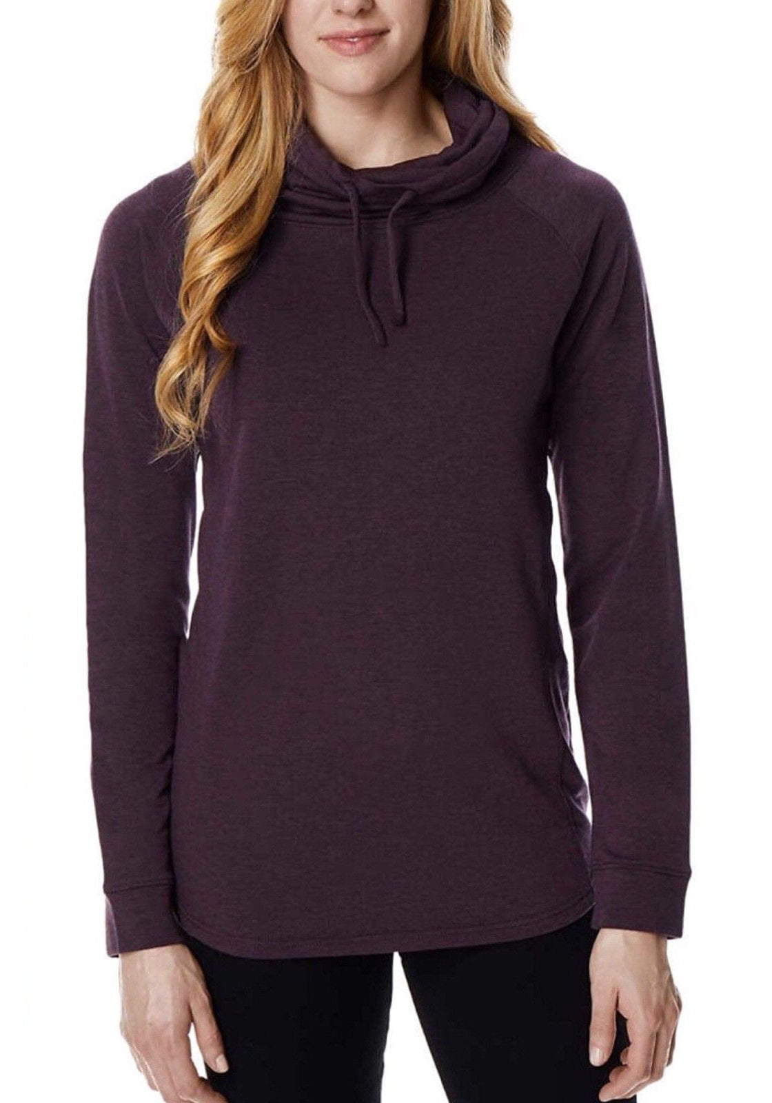 32 Degrees Ladies' Funnel Neck Top (Purple, Small) - Walmart.com