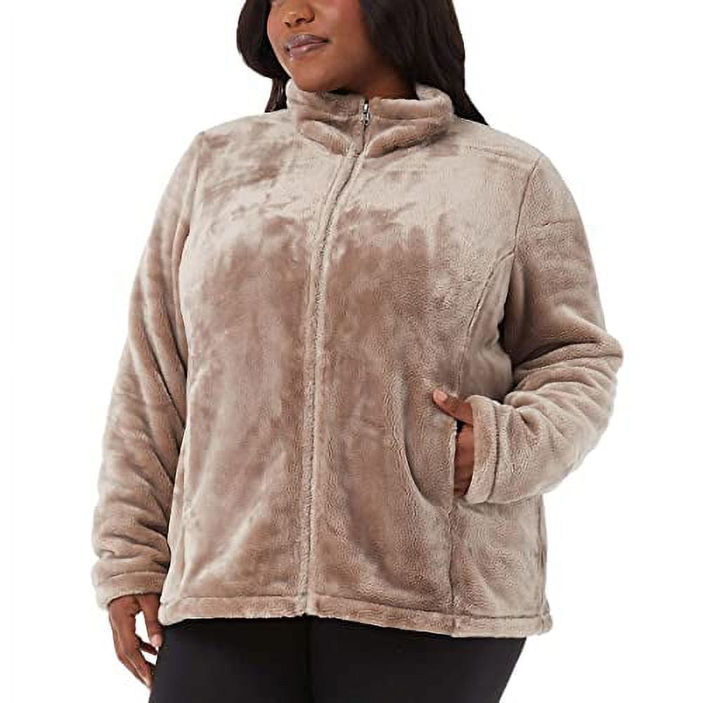 32 Degrees Ladies' Plush Jacket (Goat, L) 1505302 - Walmart.com