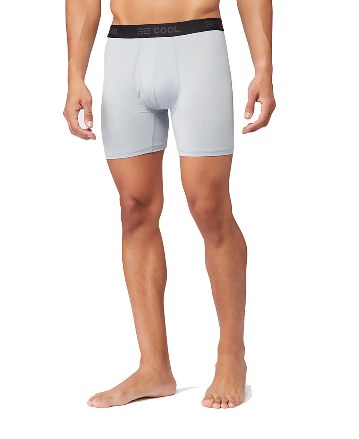 32 Degrees Men's Active Mesh Boxer Brief - Icy Grey - Large - Walmart.com