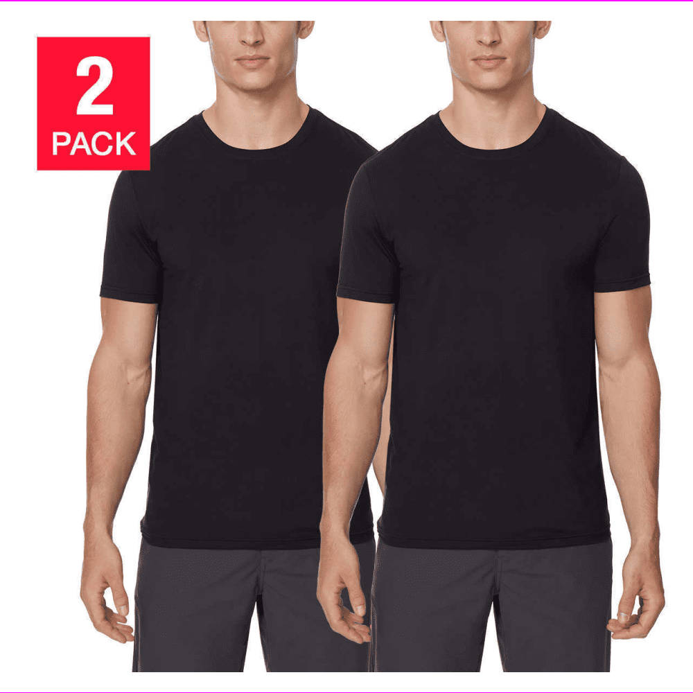 32 Degrees Men's Crew T-Shirt Cool Black NEW -- NWT (Black,Medium ...