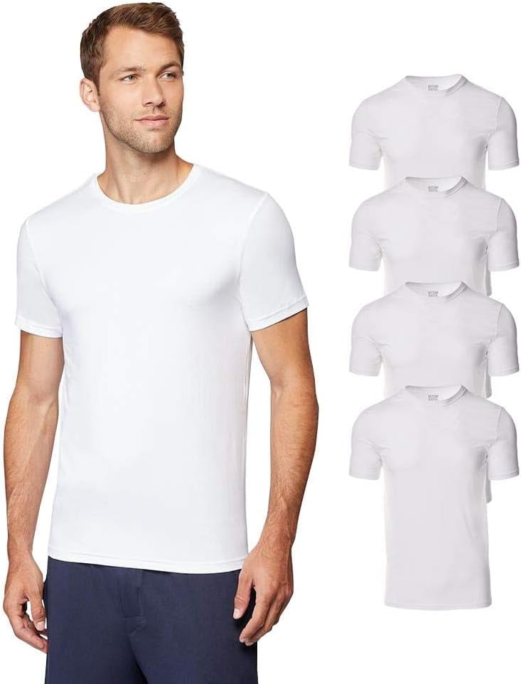 32 Degrees Mens 4 Pack Cool Crewneck T-Shirt | Anti-Odor | Quick Drying ... 32 Degrees Mens 4 Pack Cool Crewneck T-Shirt | Anti-Odor | Quick Drying ...