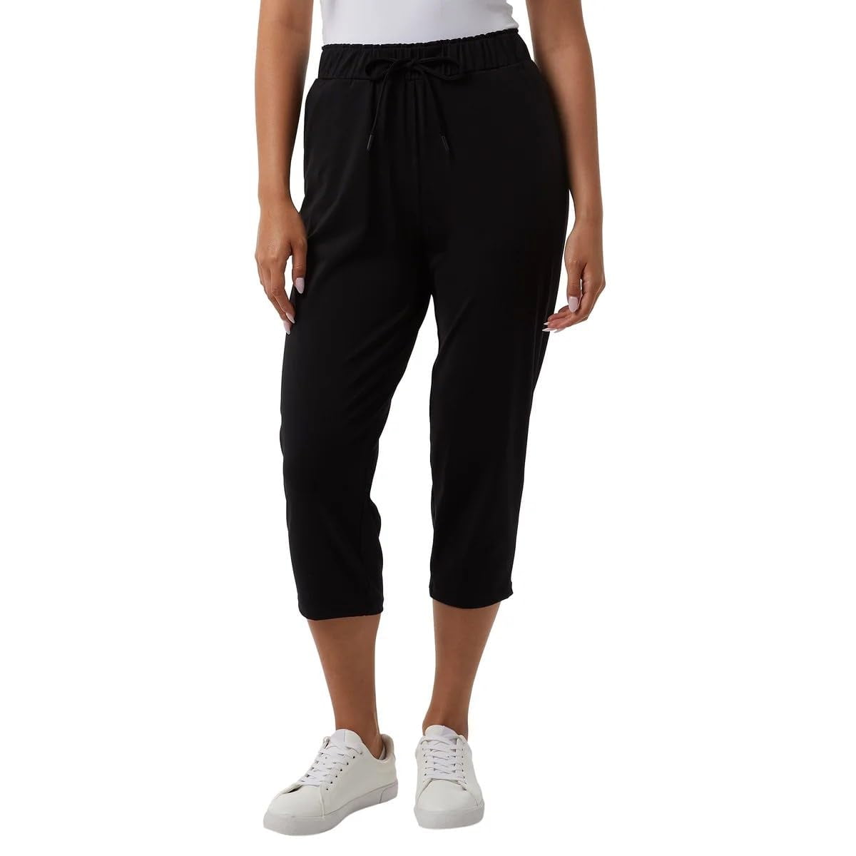 32 Degrees Women Nylon Lux Capri (US, Alpha, X-Large, Regular, Regular, Black) - Walmart.com