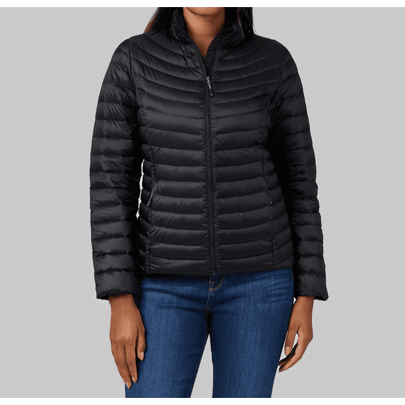 32 Degrees Women's Black Ultra-Light Down Packable Jacket - Walmart.com