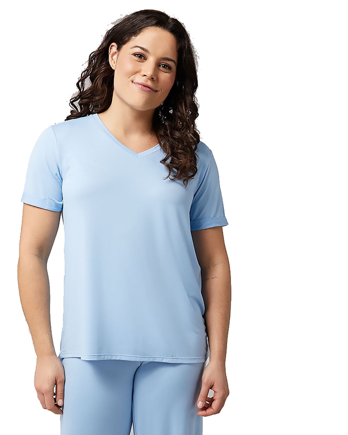 32 Degrees Women's Cool Relaxed Sleep T-Shirt - Placid Blue - Large ...