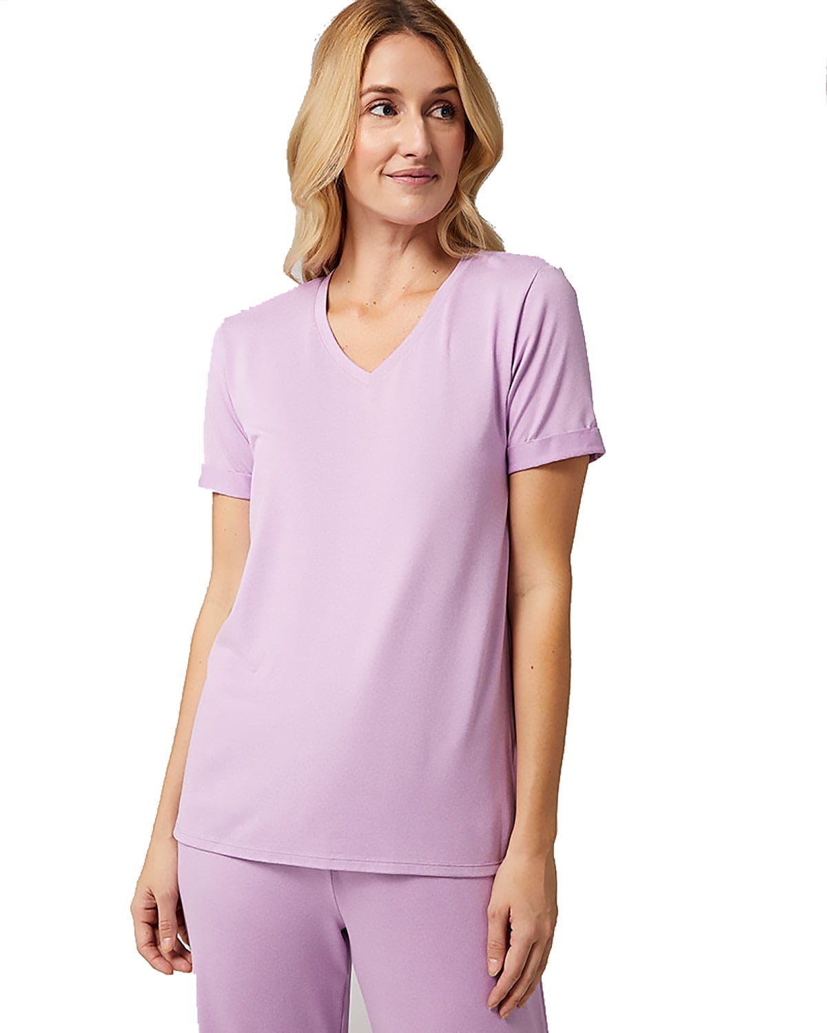 32 Degrees Women's Cool Relaxed Sleep T-Shirt - Smoky Grape Heather ...