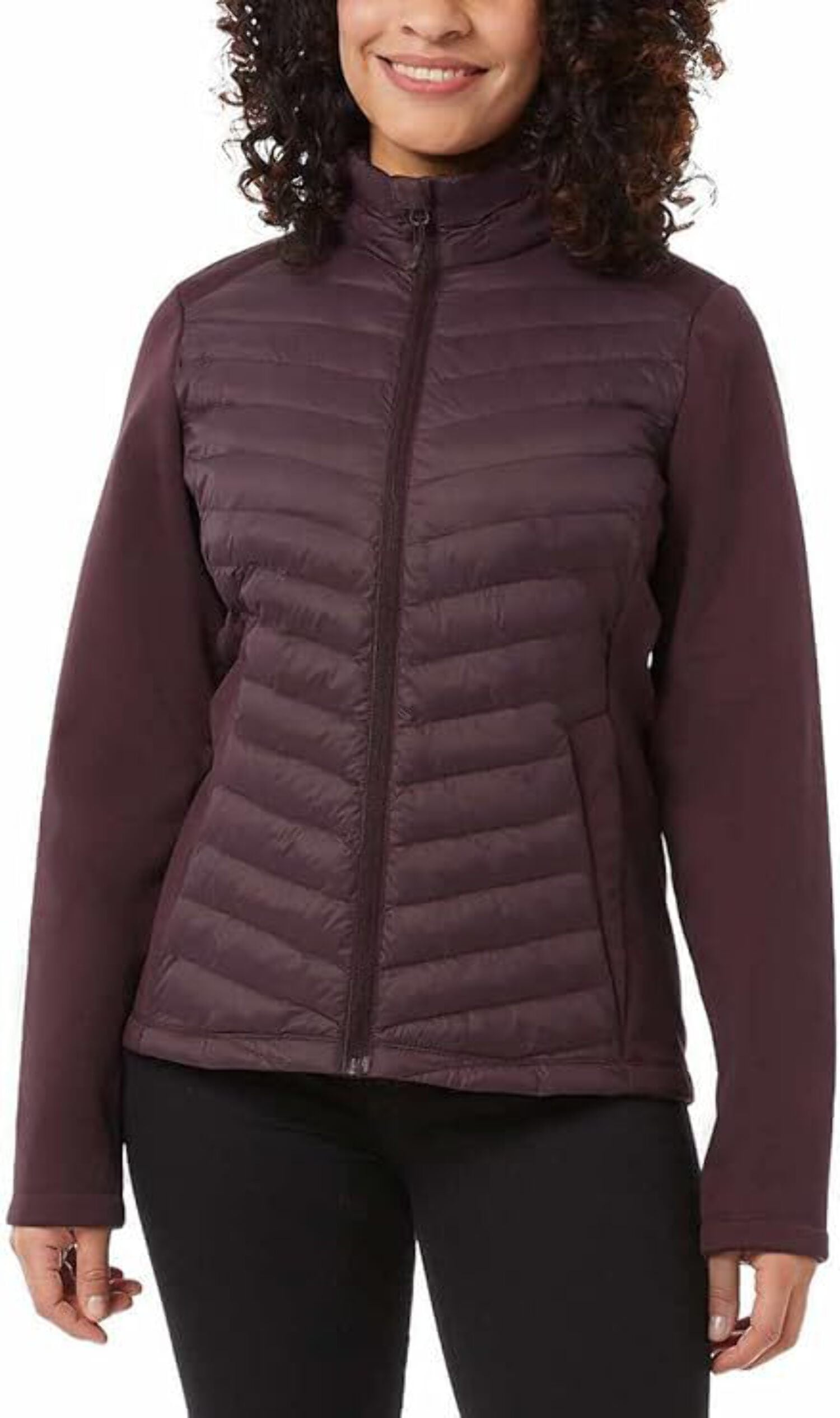 32 Degrees Women's Mixed Media Jacket - Walmart.com