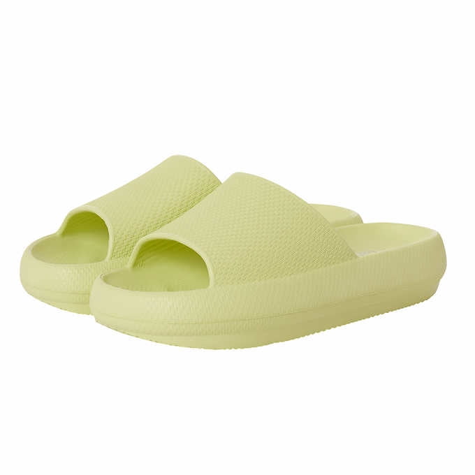 32 Degrees Women's Cushion Slide Shower Sandal, Yellow, Size Medium 7.5 ...
