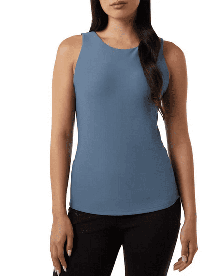 32 Degrees Women's Tank with Built in Bra Blue Medium - Walmart.com